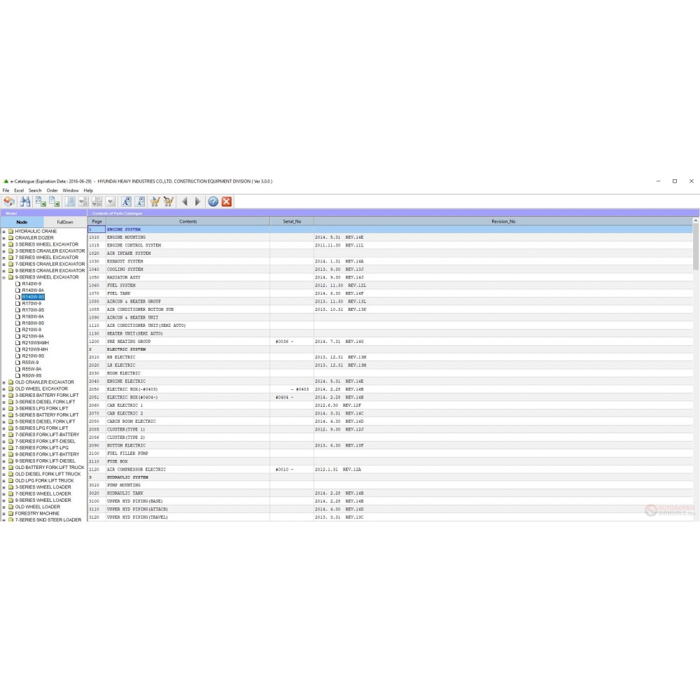 Hyundai HCE E-Catalogue Robex Heavy Parts Catalog 2017 VMware
